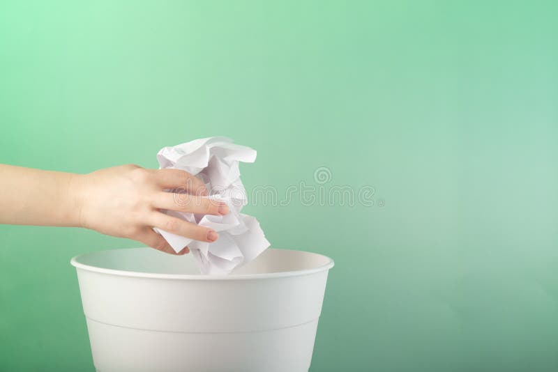 Fail the Exam, Bad Work, Paper Recycling, a Crumpled Sheet of Paper is ...