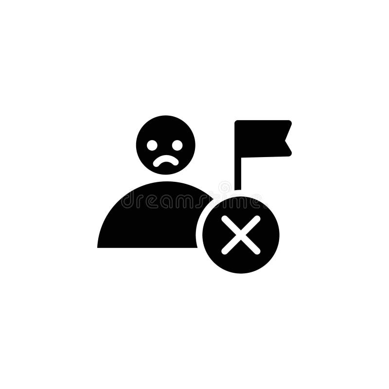 Fail or Failure Icon Web Design in Vector Stock Vector - Illustration ...