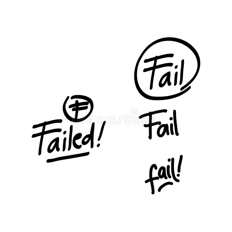 Failure Grade Stock Illustrations – 348 Failure Grade Stock ...