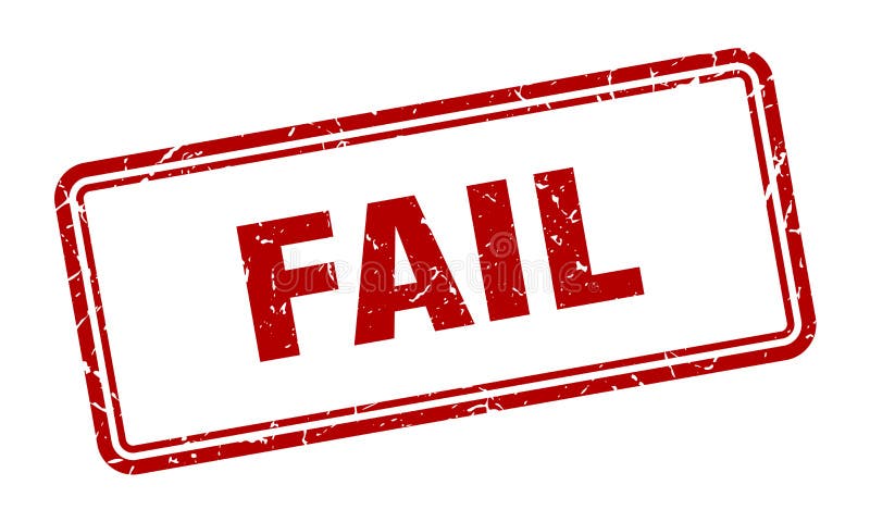 Fail sticker. stock vector. Illustration of label, insignia - 153379170