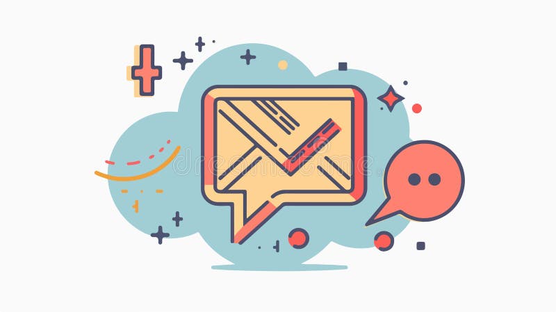 Business Communication Failure Alert Message Icon Symbol Stock ...