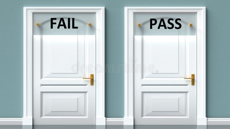 Opposite Words Pass Fail Stock Illustrations – 6 Opposite Words Pass ...