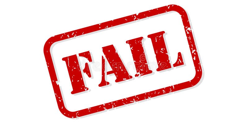 Fail Rubber Stamp Vector stock vector. Illustration of text - 151086503