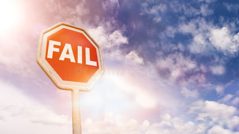 You only Fail when You Stop Trying. Inspirational Quote Motivating Not ...