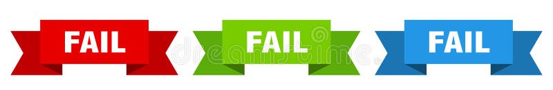 Fail Ribbon Stock Illustrations – 406 Fail Ribbon Stock Illustrations ...