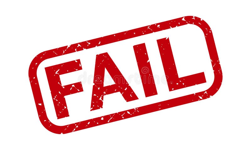 Fail Rubber Stamp. Red Fail Rubber Grunge Stamp Seal Vector ...