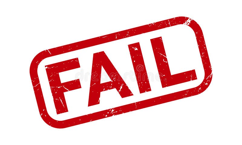 Fail Rubber Stamp. Red Fail Rubber Grunge Stamp Seal Vector ...