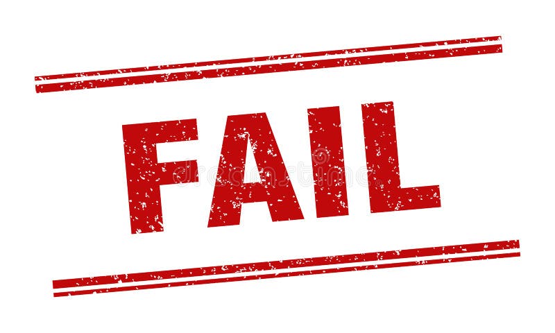 Fail Stamp. Fail Square Grunge Sign Stock Vector - Illustration of ...