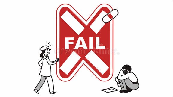 Fail Stamp, Unsuccessful, Mistake, and Error Concept Vector Design ...