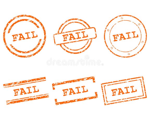 Fail stamps stock vector. Illustration of vector, text - 163276048