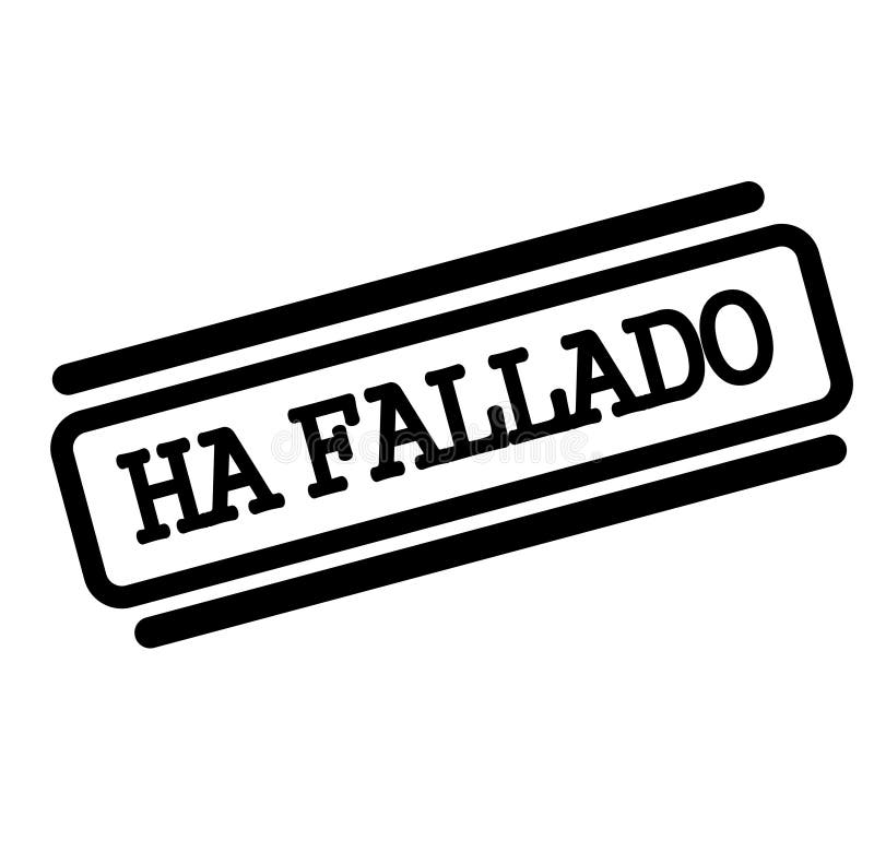 Failed black stamp stock vector. Illustration of flop - 124405479