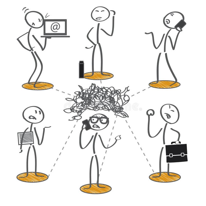 Failed communication stock illustration. Illustration of communication ...