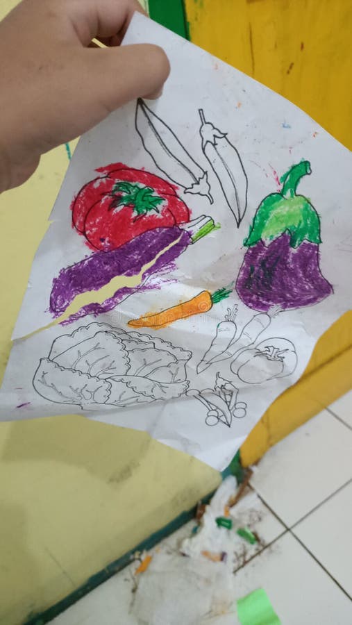 Failed Drawings Made by Kindergarten Pupils Stock Photo - Image of ...