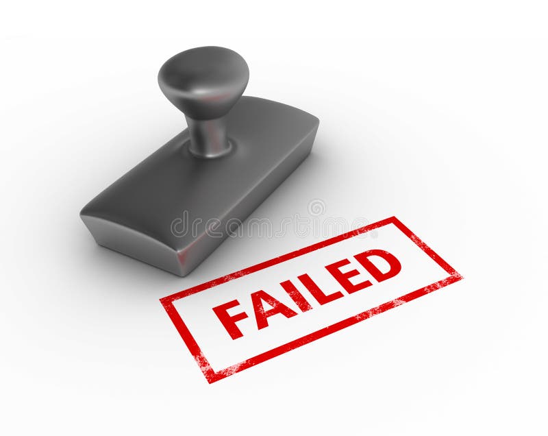 Fail Stamp stock illustration. Illustration of examination - 28898243