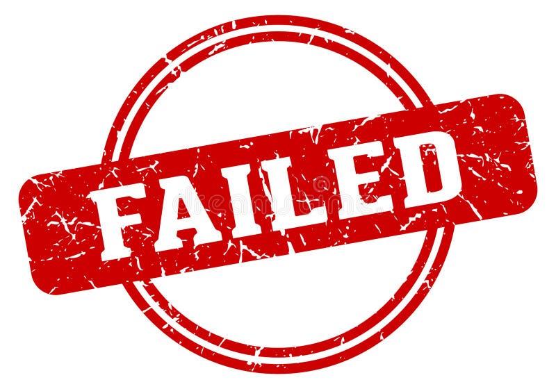 Failed stamp stock vector. Illustration of rubber, stamp - 365329228