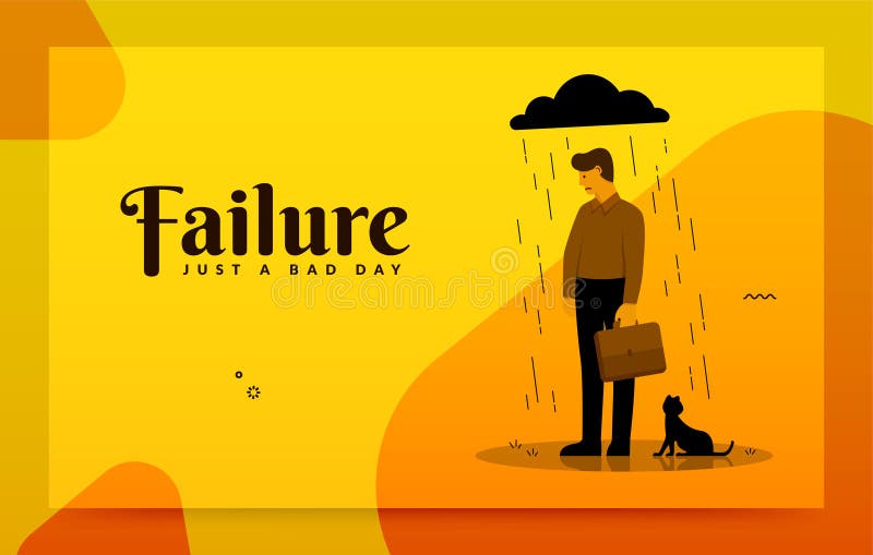 Failed and Stressed Businessman, Concept of Business Failure Stock ...