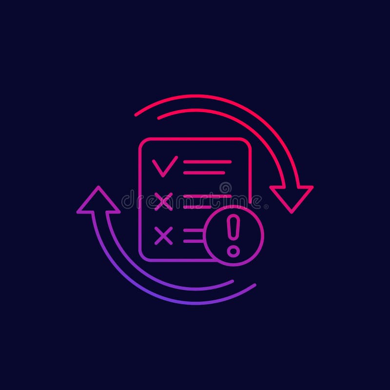 Failed Test Vector Flat Icon. Bad Rating Stock Vector - Illustration of ...