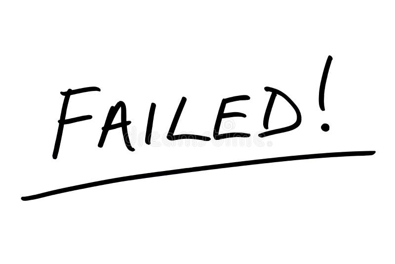 Failed stock vector. Illustration of insignia, origami - 124321482