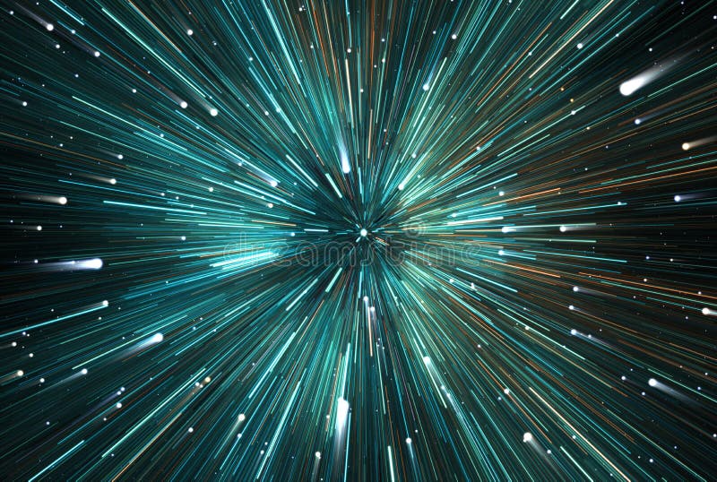 Faille Spatio-temporelle, Voyageant Dans L'espace Illustration Stock ...