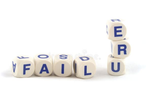 Failure stock photo. Image of fail, cubes, spelling, blocks - 6348638