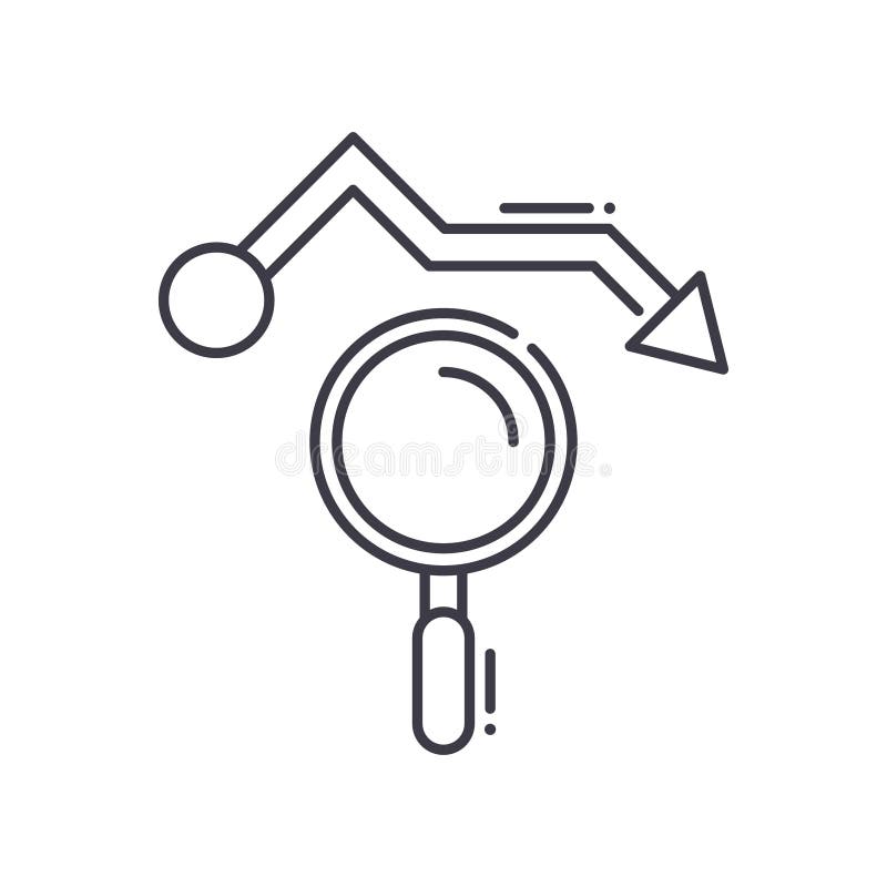 Failure Analysis Line Icons, Signs, Vector Set, Outline Illustration ...