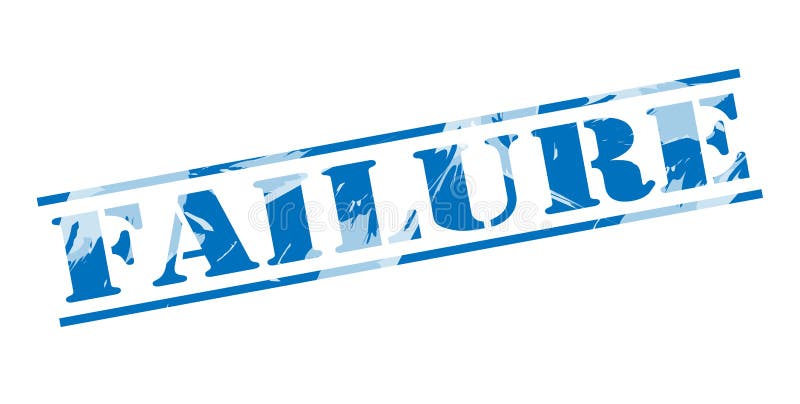 Failure blue stamp stock illustration. Illustration of blue - 98293641