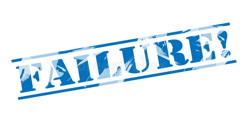 Failure blue stamp stock illustration. Illustration of blue - 98293641