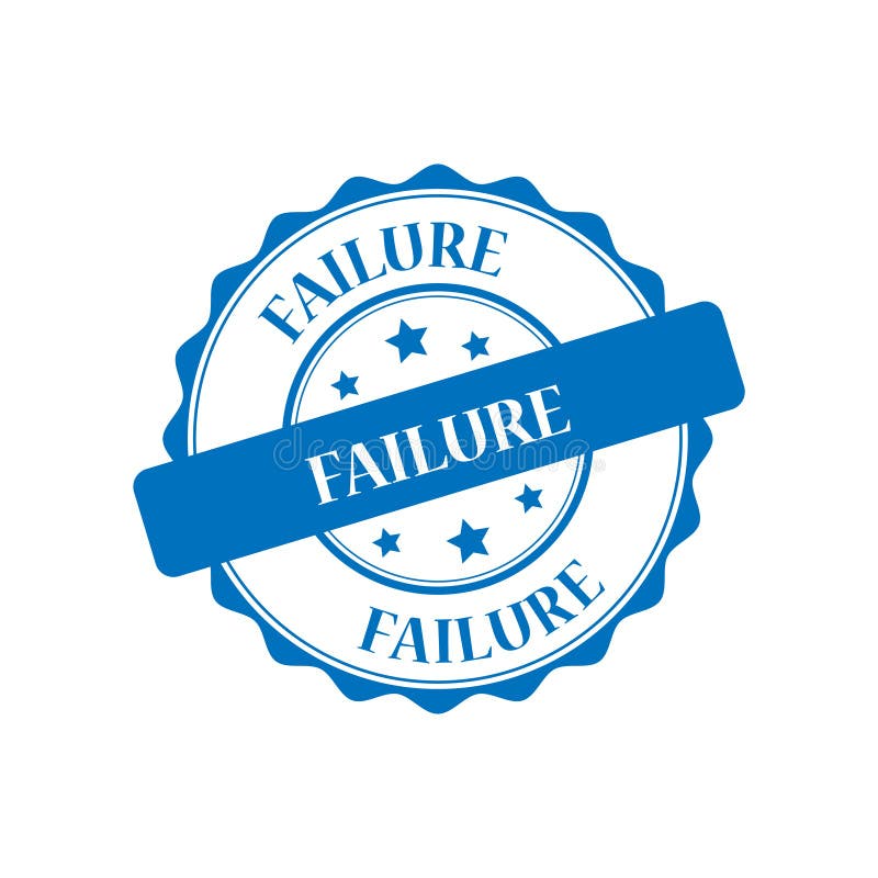 Failure stamp illustration stock vector. Illustration of font - 105769674