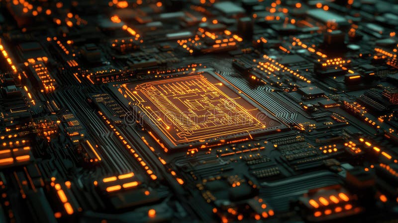 Failure Collapsing Circuit Board Stock Illustration - Illustration of ...