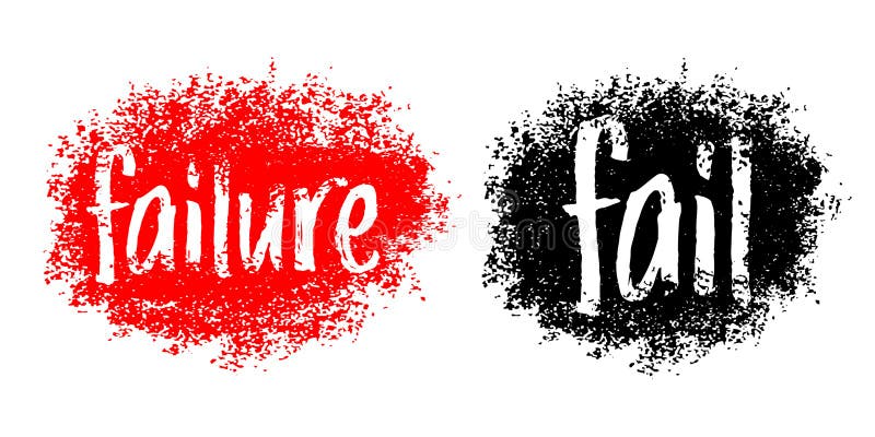Failure and Fail Words As Grunge Red Rubber Seal Stock Vector ...