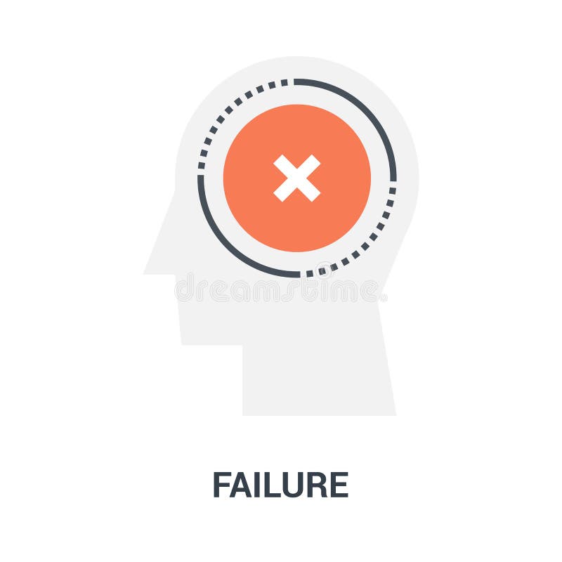 Failure Icon. Trendy Flat Vector Failure Icon on White Background from ...