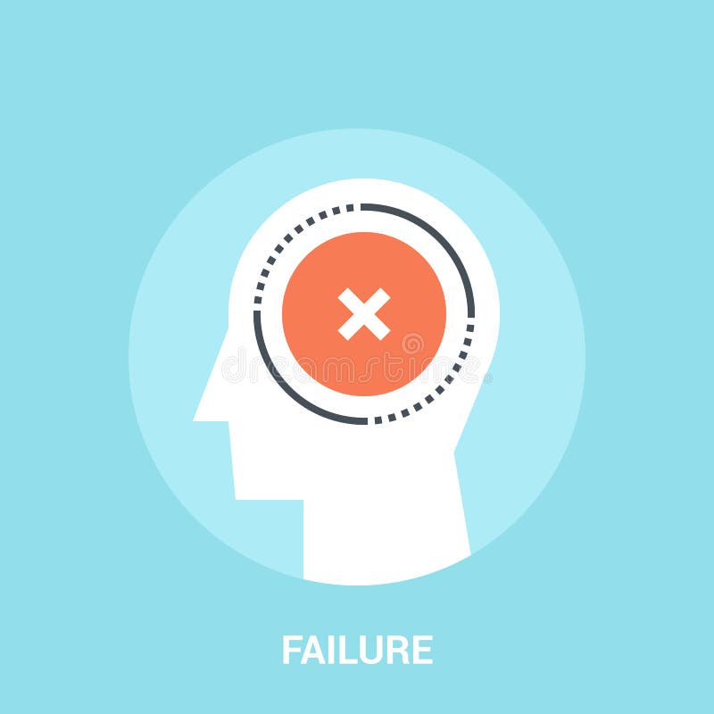 Failure icon concept stock vector. Illustration of cognitive - 85581625