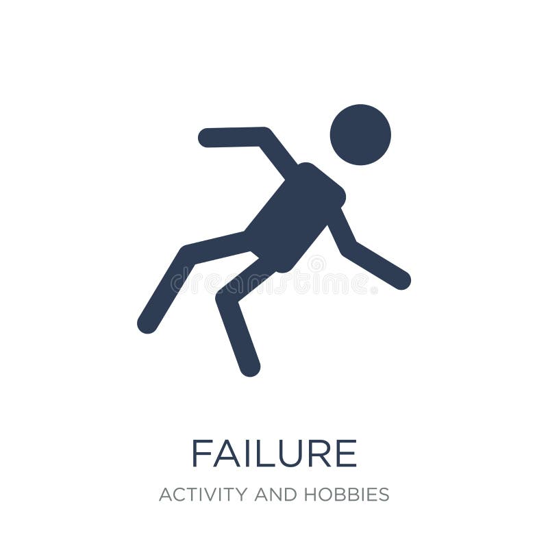 Failure Icon. Trendy Flat Vector Failure Icon on White Background from ...
