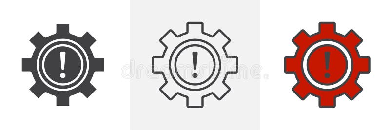 Failure icon vector stock illustration. Illustration of technical ...