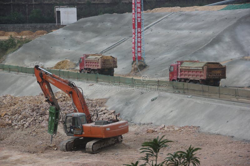 The Failure of Mechanical Equipment in the Construction Site Editorial ...