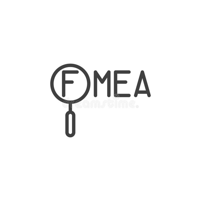 Failure Mode and Effects Analysis Line Icon Stock Illustration ...