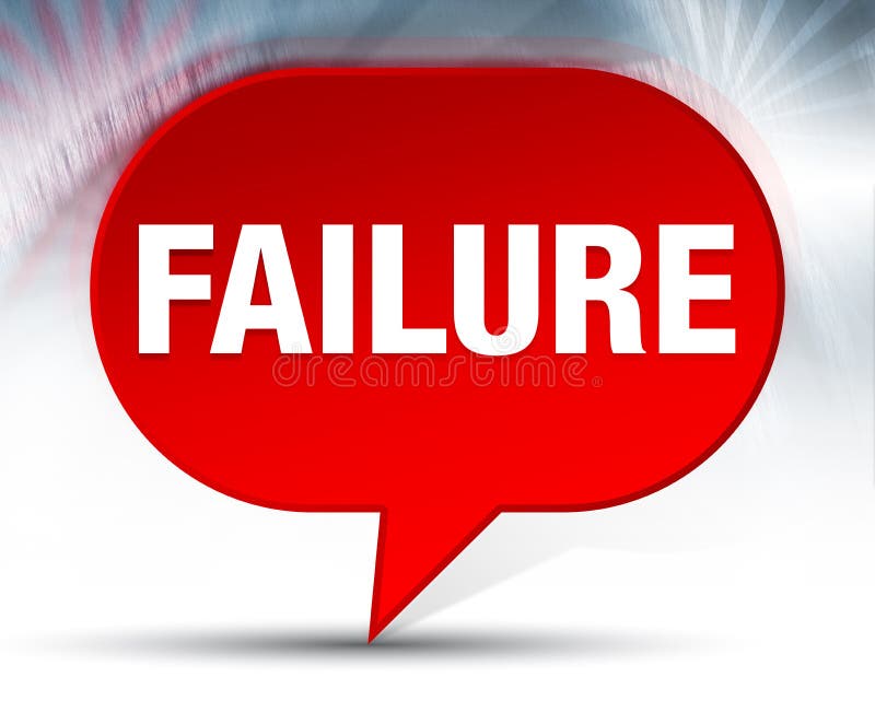 Failure Red Bubble Background Stock Illustration - Illustration of ...