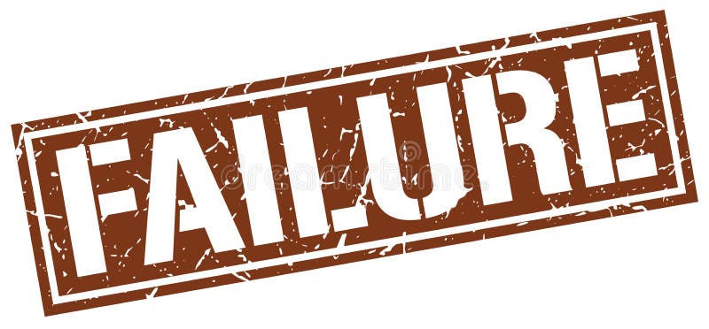 Failure stamp stock vector. Illustration of grungy, grunge - 120852773