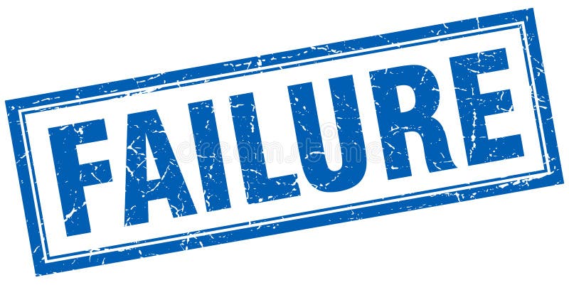 Failure stamp stock vector. Illustration of square, scratched - 125214494