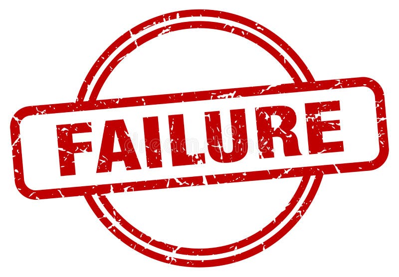 Failure Stamp Set. Failure Square Grunge Sign Stock Vector ...