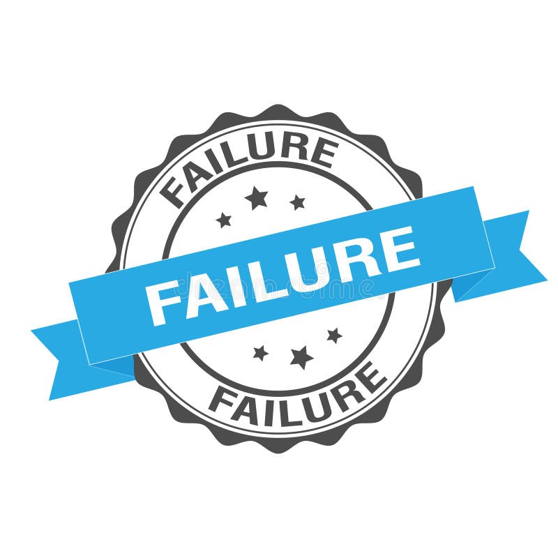 Failure stamp illustration stock vector. Illustration of font - 105769674