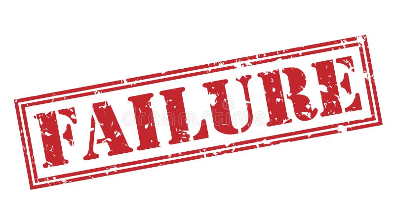 Failure stamp stock illustration. Illustration of rubber - 73707136