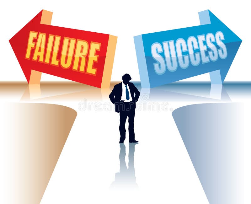 Success Vs Failure - Toggle Switch Stock Illustration - Illustration of ...