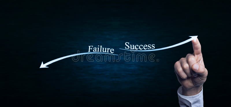 Failure and Success Concept. Stock Image - Image of opportunity, choose ...