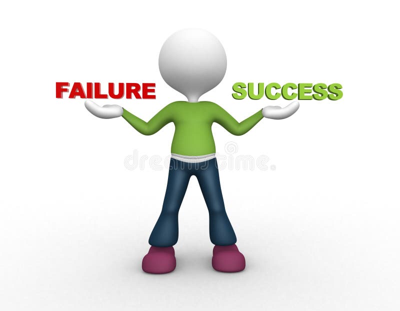 Failure or success stock illustration. Illustration of financial - 57947741