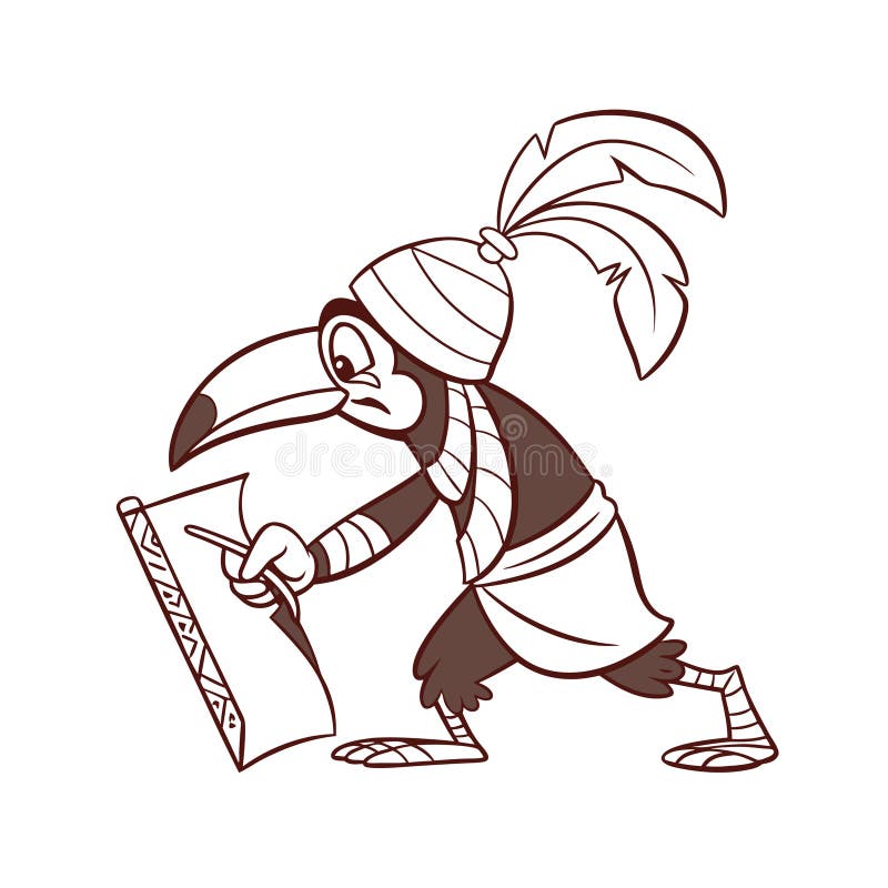 Faint Cheeky Toucan Writing with Style Stock Image - Illustration of ...