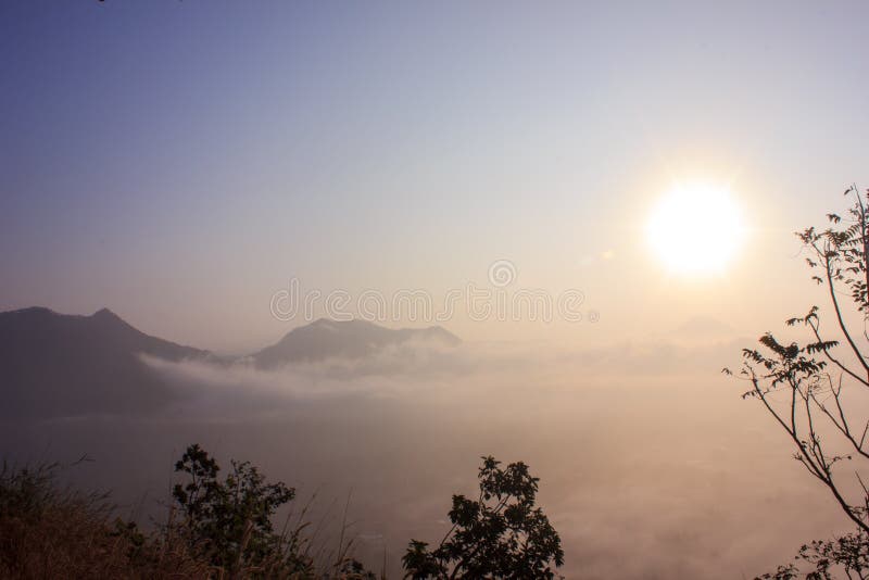 Faint mist stock image. Image of scenery, hill, misty - 61331835