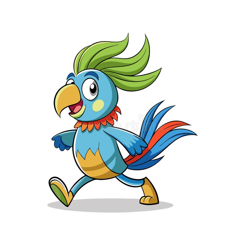 Faint Parrot Creating Ghost Glass Art Stock Vector - Illustration of ...