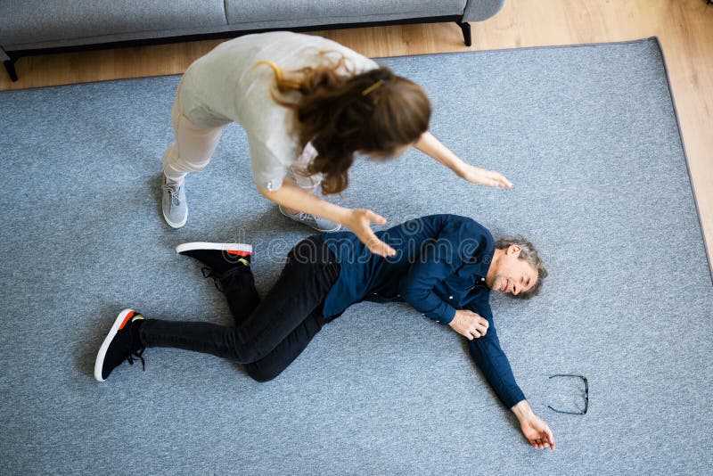 Fainted Elderly Old Man stock photo. Image of caregiver - 222247070