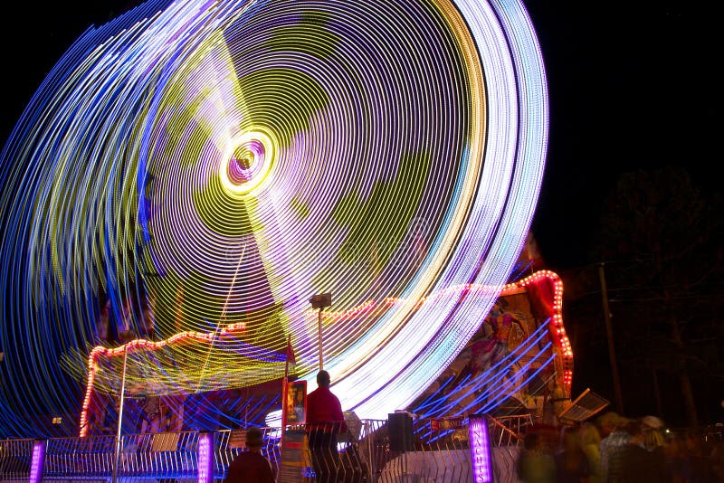 State Fair Carnival Midway Games Rides Ferris Wheel Stock Image - Image ...